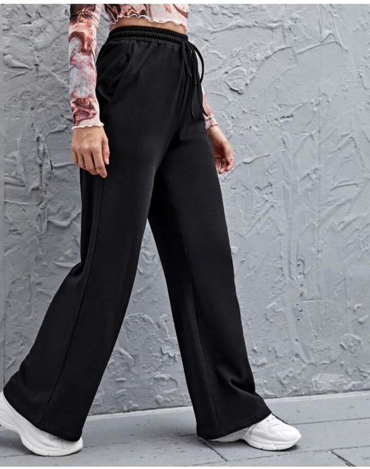 Basic Black Flapper Trouser – Customized Shirts