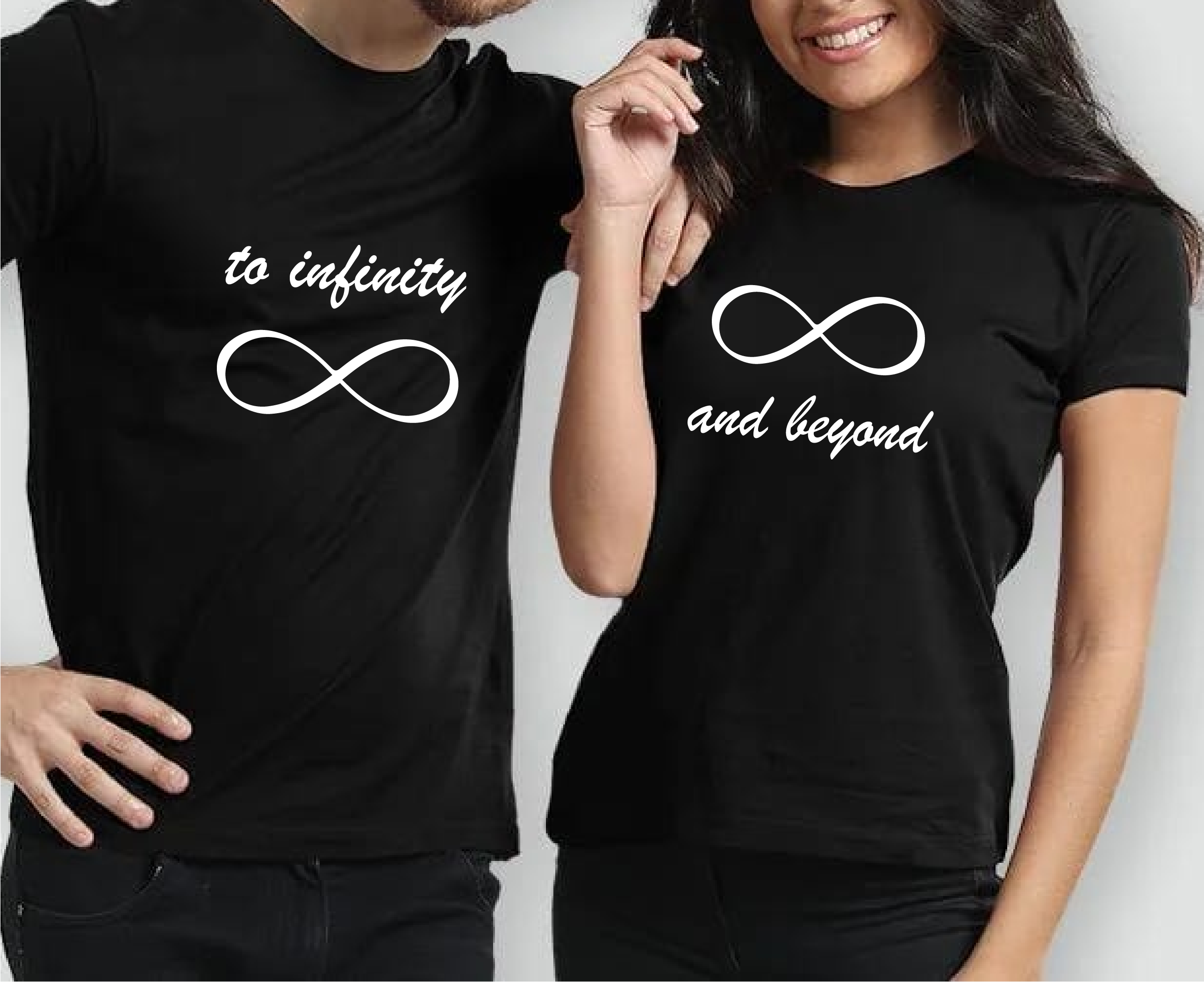 Infinity & Beyond Couple Shirts – Customized Shirts