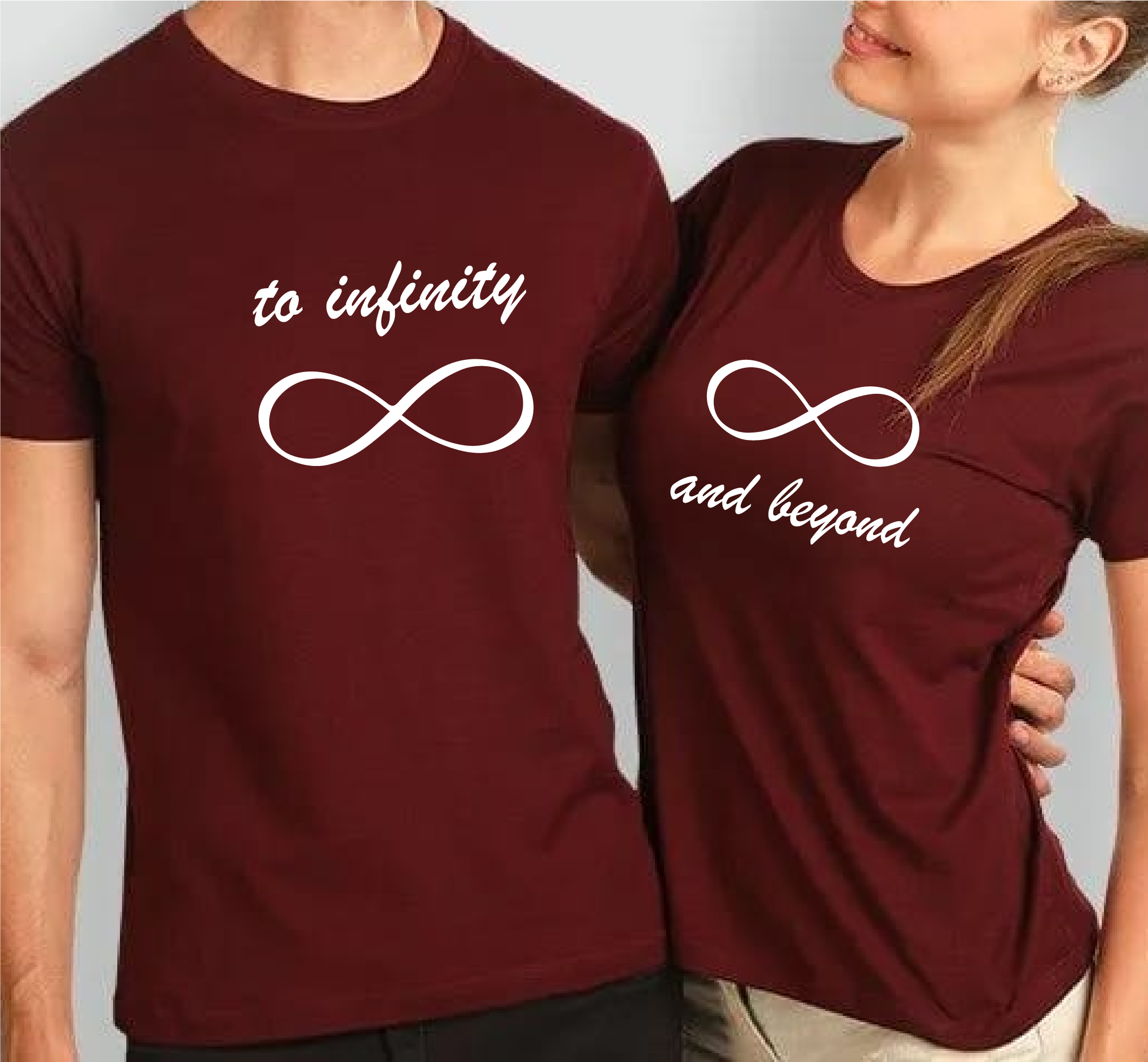 Infinity & Beyond Couple Shirts – Customized Shirts